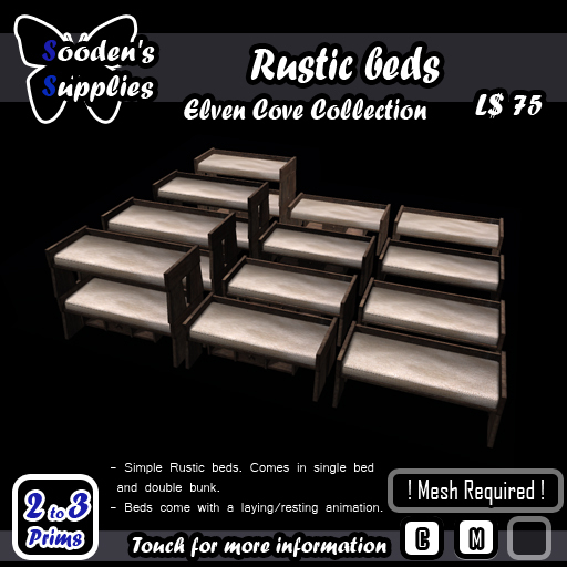 Second Life Marketplace - Rustic beds